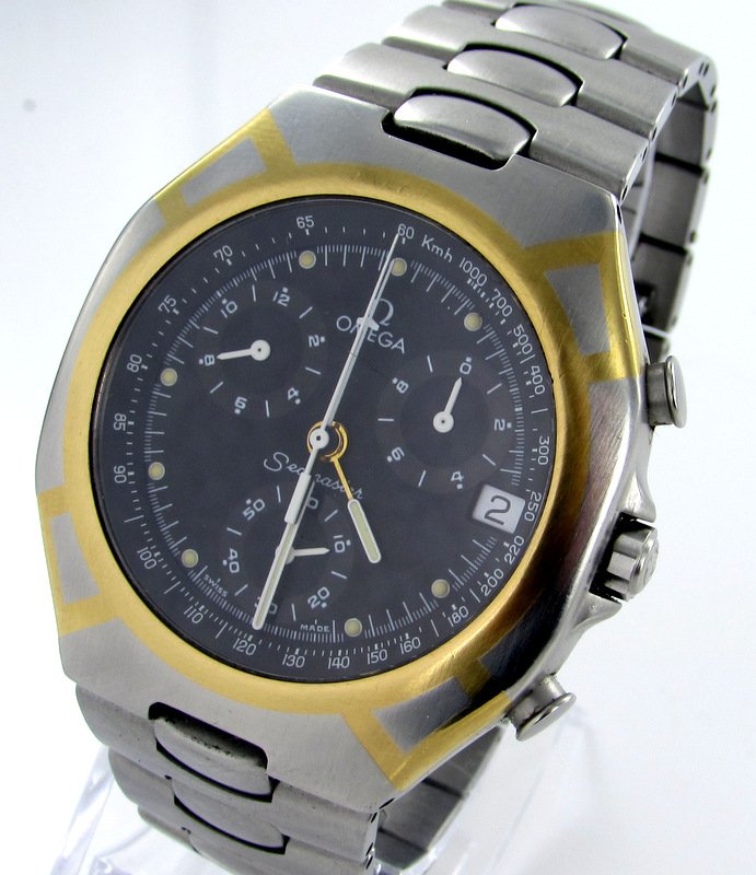 Omega Seamaster Polaris Chronograph Herrenuhr Stahl/Gold | eBay